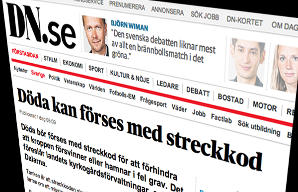 Döda kan förses med streckkod – men hur gör vi med streckkodsförnekarna ...
