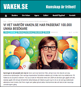 Vaken.se passerar 100 000 unika besökare - Etablerade medier allt mer ...